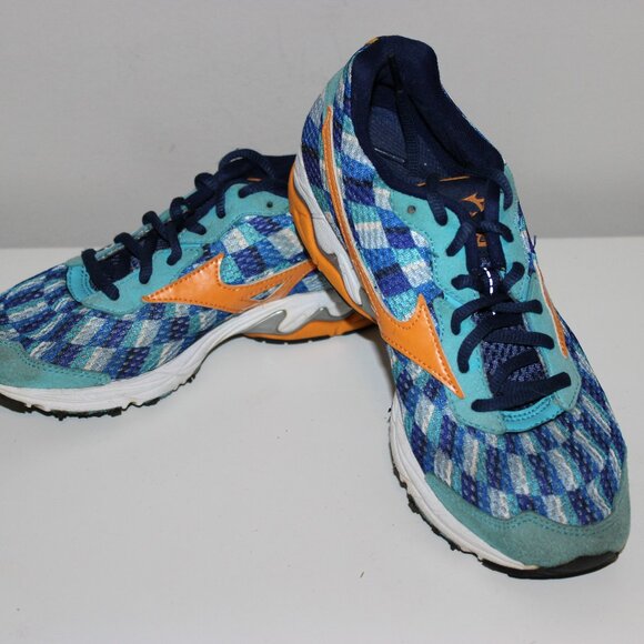 Mizuno | Shoes | Mizuno Wave Elixir 8 Blue And Orange Running Athletic ...